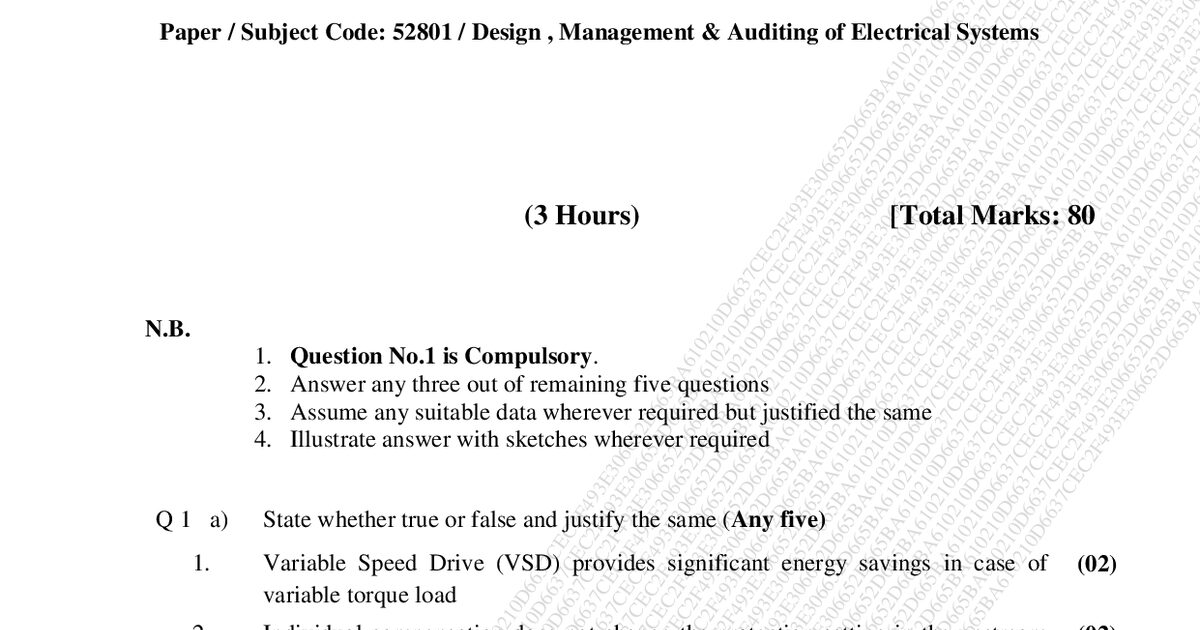 Design Management And Auditing Of Electrical Systems00068469 ...