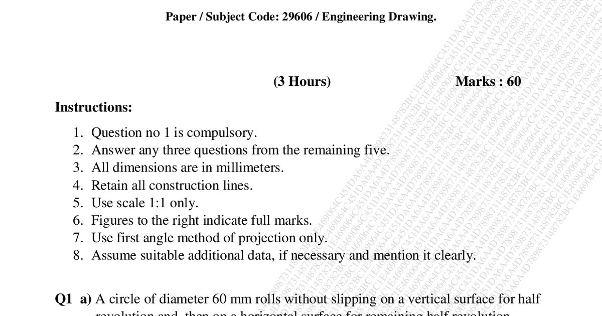 Engineering Drawing 00073149 — Engineering | munotes